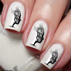 Optical Illusion Tree Nail Art Decal Sticker - Etsy