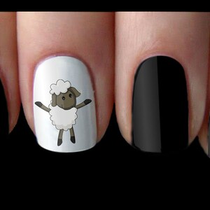 Cute Sheep Nail Art Decal Sticker - Etsy