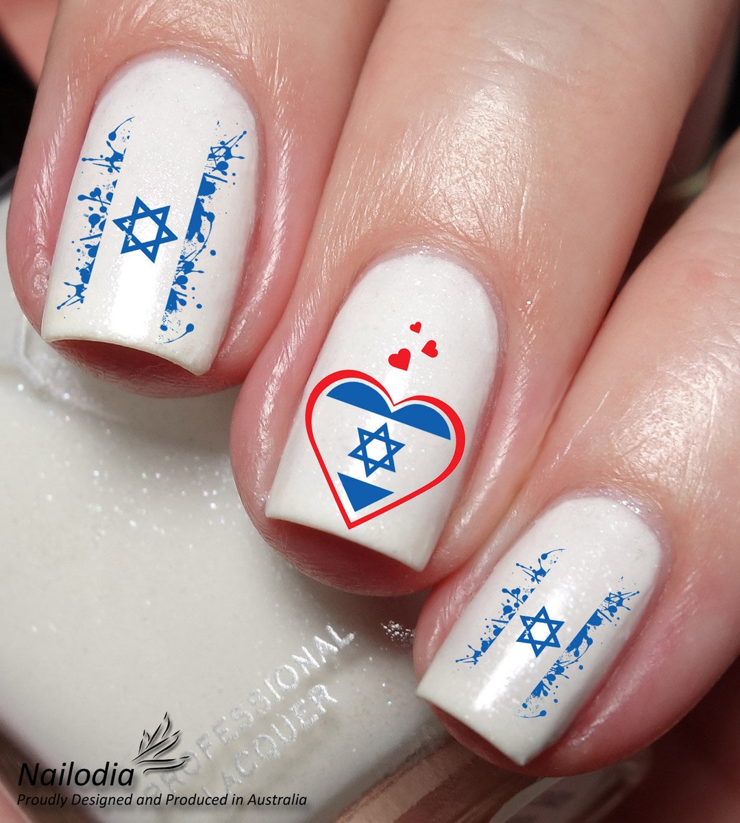 I Love Israel Nail Art Decal Sticker - Etsy