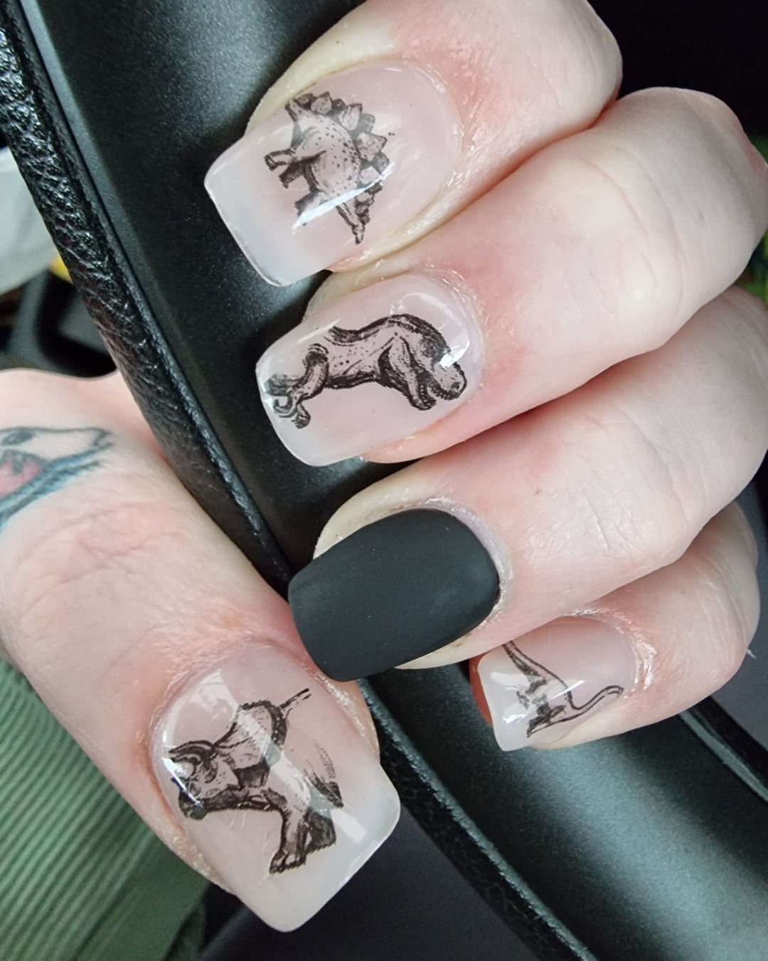 Dinosaur T-rex Nail Art Decal Sticker - Etsy Australia