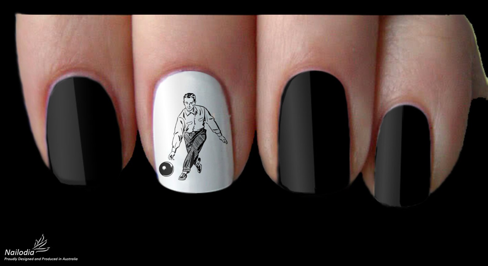 Queen of Bowling Nail Art Decal Sticker - Etsy