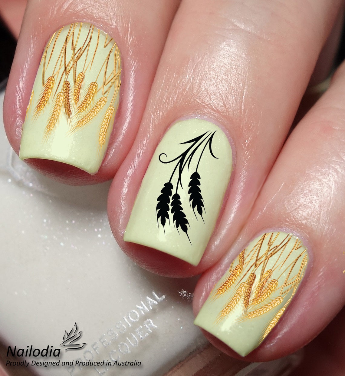 Wheat Farm Nail Art Decal Sticker - Etsy