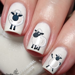 Cute Sheep Nail Art Decal Sticker - Etsy