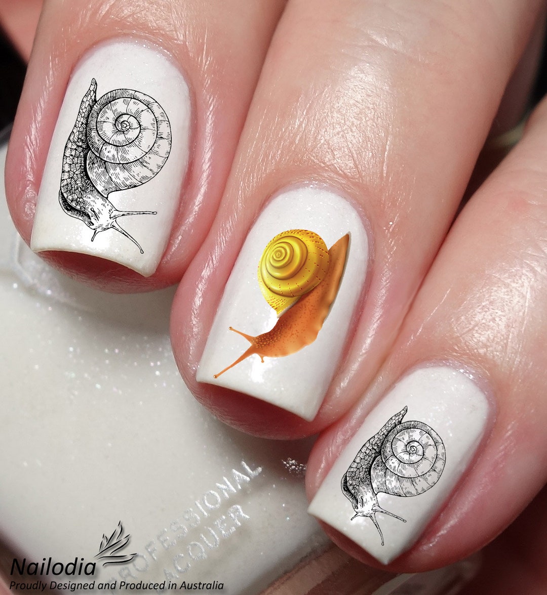 Snail Nail Art Decal Sticker - Etsy