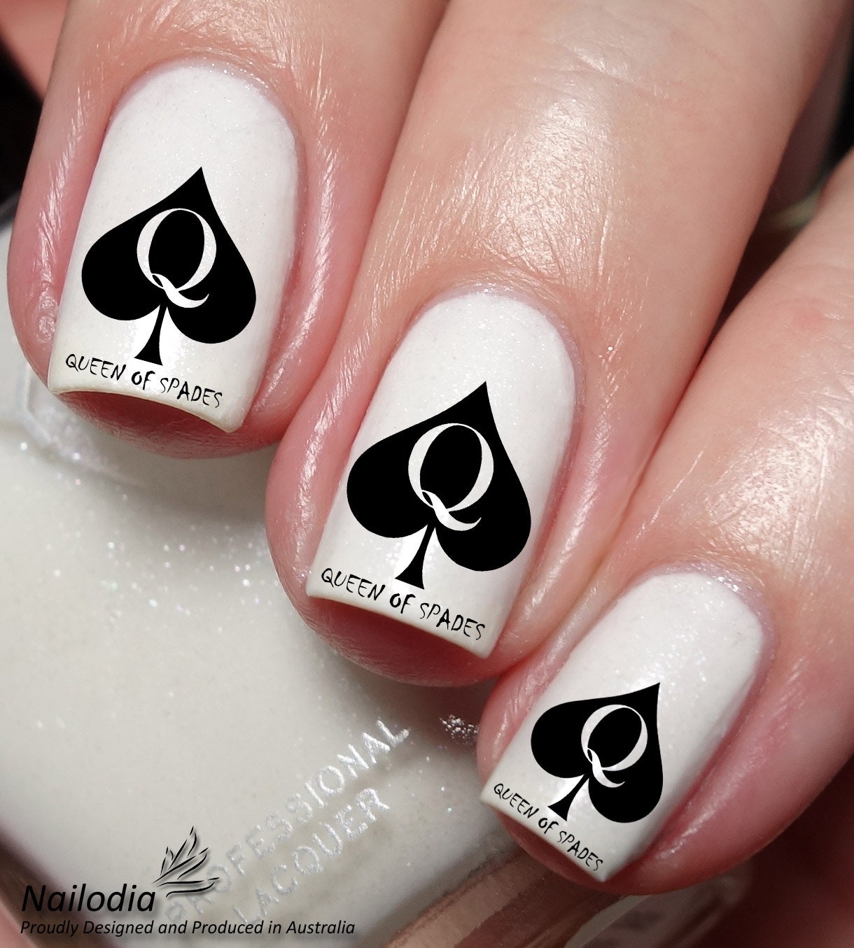 Queen of Spade Nail Art Decal Sticker - Etsy