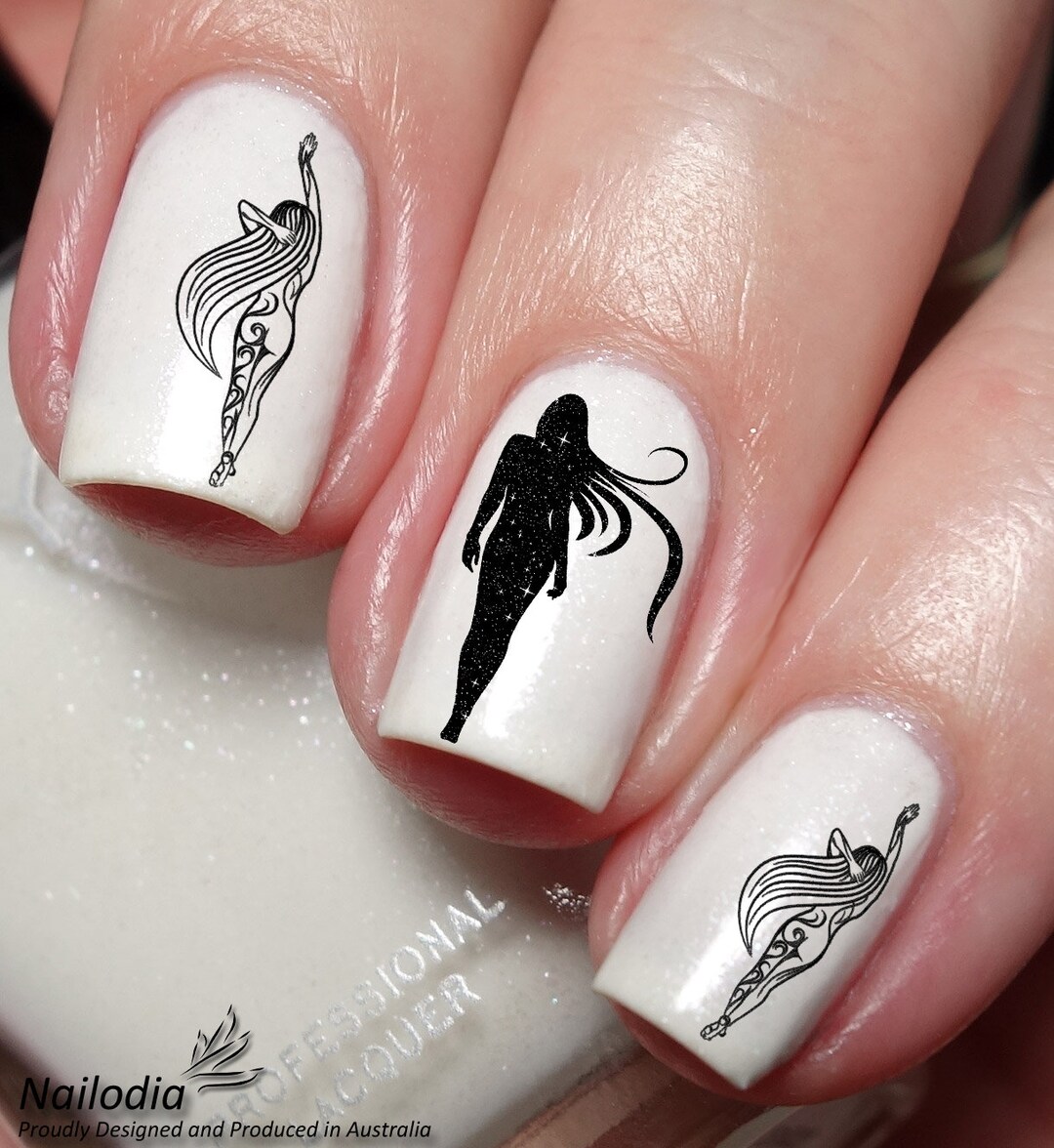 Fairy Fighter Girl Nail Art Decal Sticker - Etsy