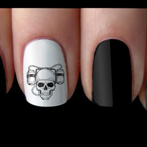 Scuba Diver Nail Art Decal Sticker - Etsy