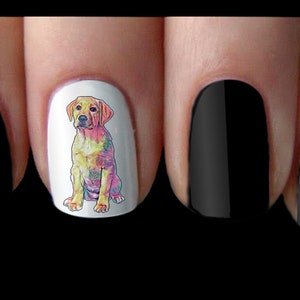 Cute Labrador Dog Puppy Nail Art Decal Sticker - Etsy