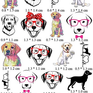 Labrador Dog Nail Art Decals - Cute Puppy Stickers - Etsy