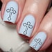 Jesus Cross Nail Art Decal Sticker - Etsy