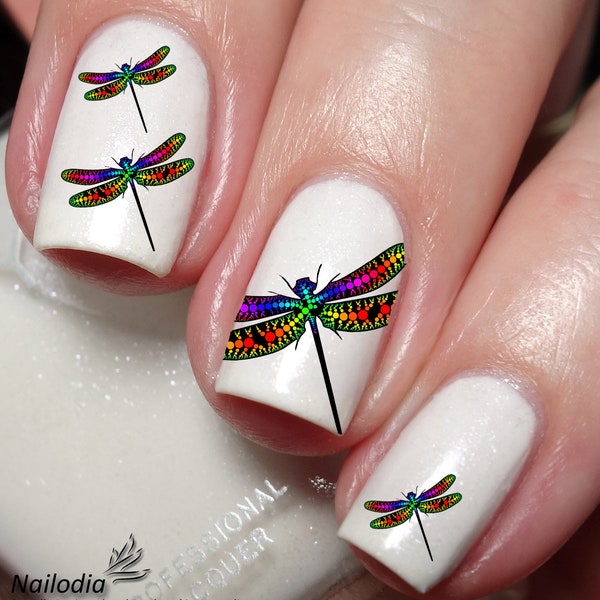 Dragonfly Nails - Etsy