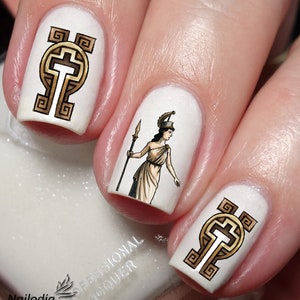 Athena Ancient Greek Goddess Nail Art Decal Sticker - Etsy