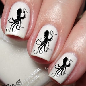 Octopus Lovers Nail Art Decal Sticker - Etsy