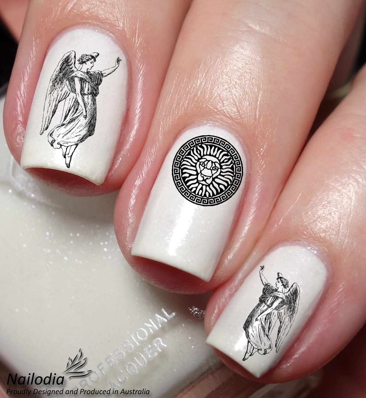 Ancient Roman Warrior Nail Art Decal Sticker - Etsy