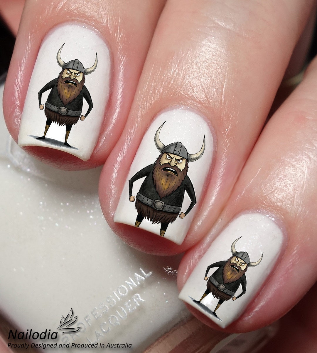 Viking Pirates Nail Art Decal Sticker - Etsy