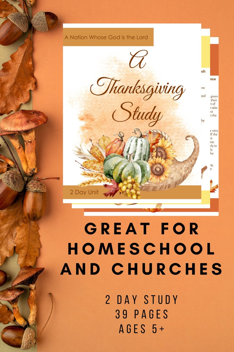Thanksgiving Unit Study - Etsy