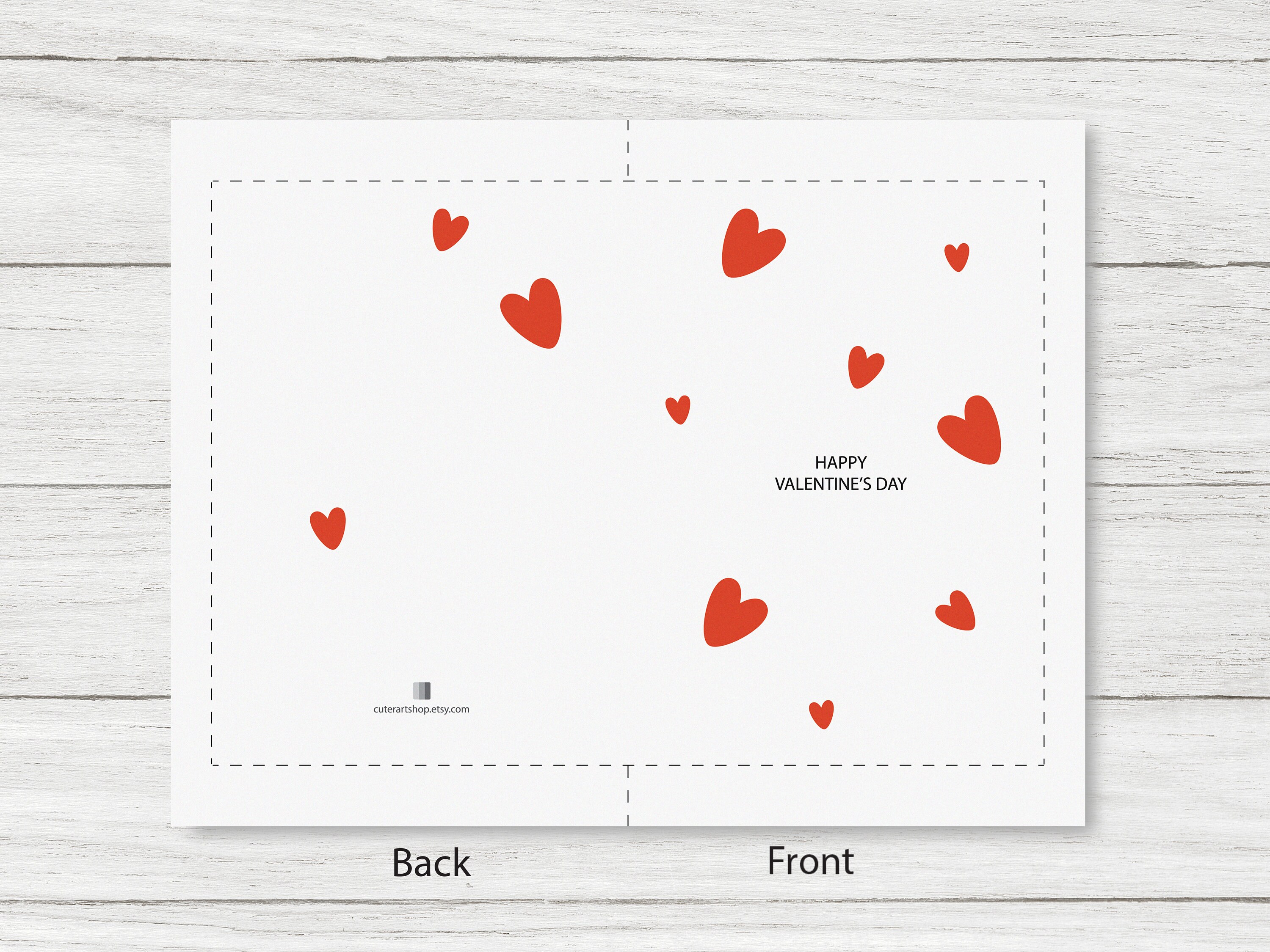 Happy Valentine's Day Printable Card | Valentine's Simple Digital Card ...
