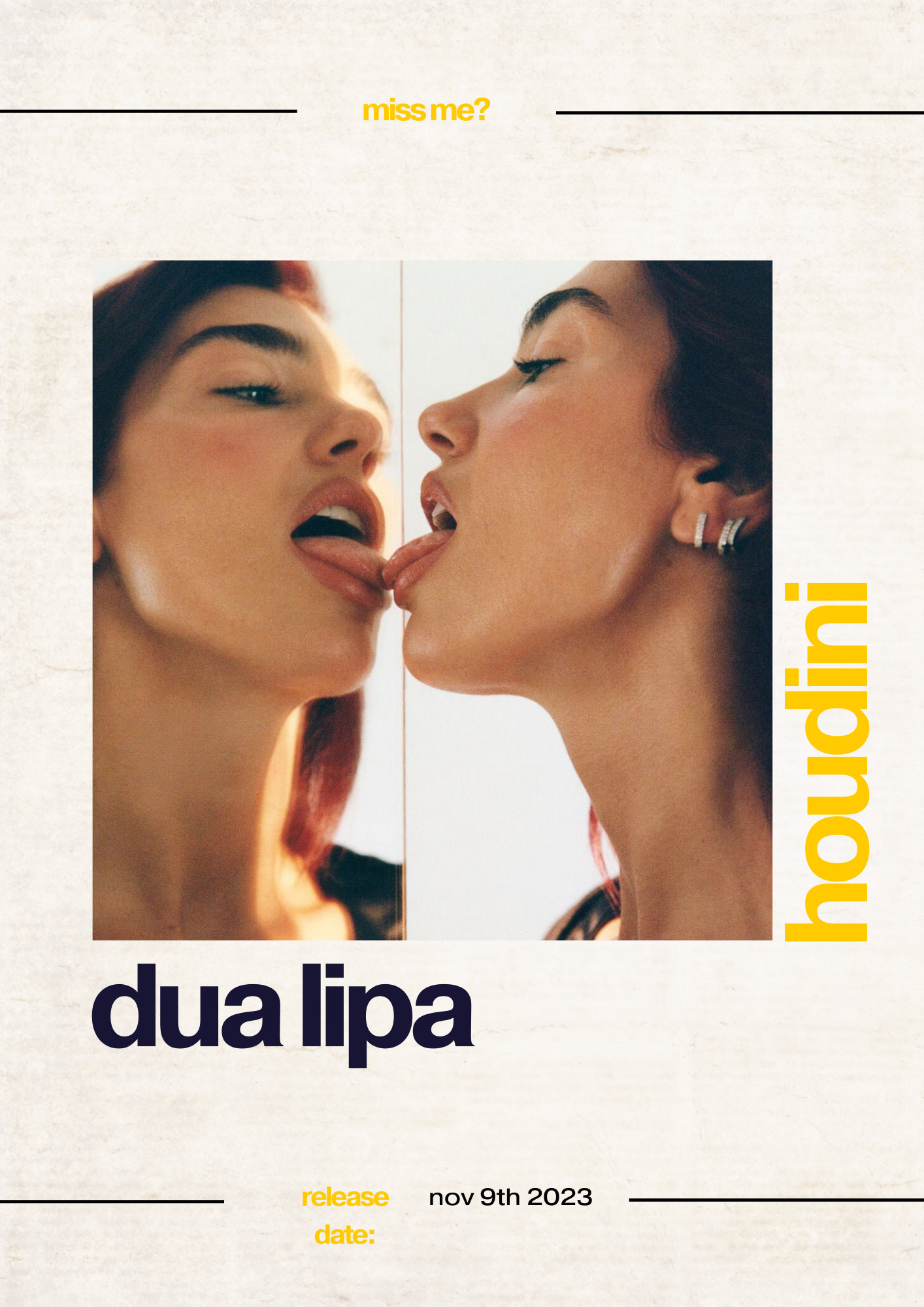 Dua Lipa Houdini poster Dua lipa poster future nostalgia home decor ...