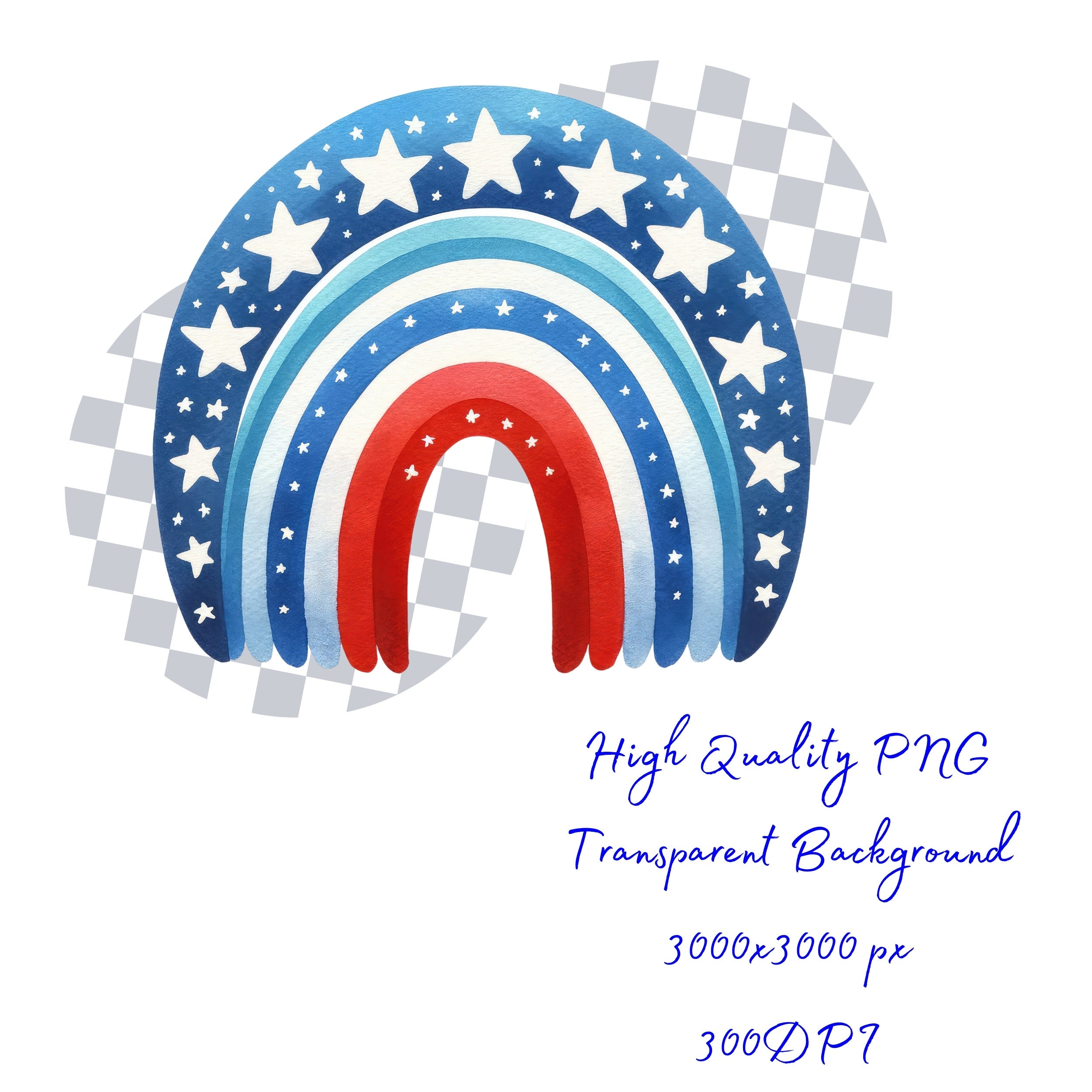 Watercolor Memorial Day. Watercolor 4th of July Clipart. USA ...