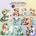 Watercolor Animal Alphabet Clipart Soft and Fluffy Texture for Nursery ...