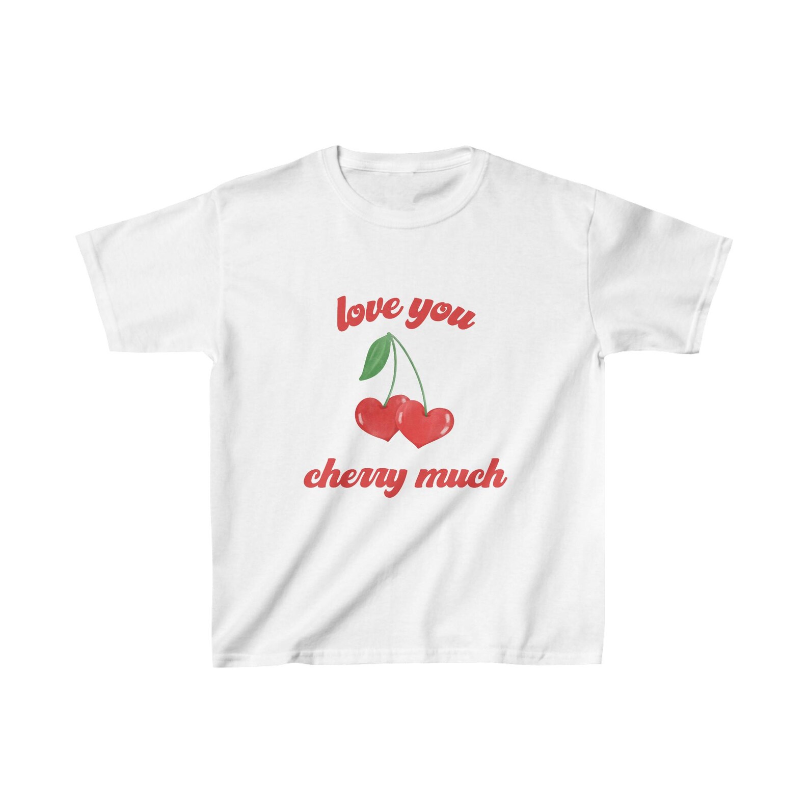 Love You Cherry Much Trendy Cherry Shirt Cherry Baby Tee Kawaii Cherry ...