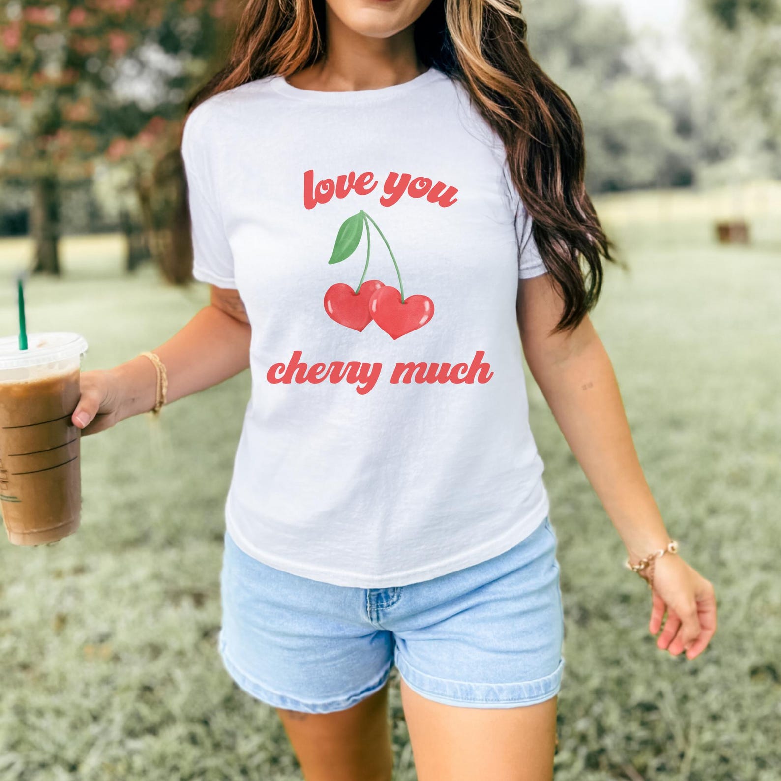 Love You Cherry Much Trendy Cherry Shirt Cherry Baby Tee Kawaii Cherry ...