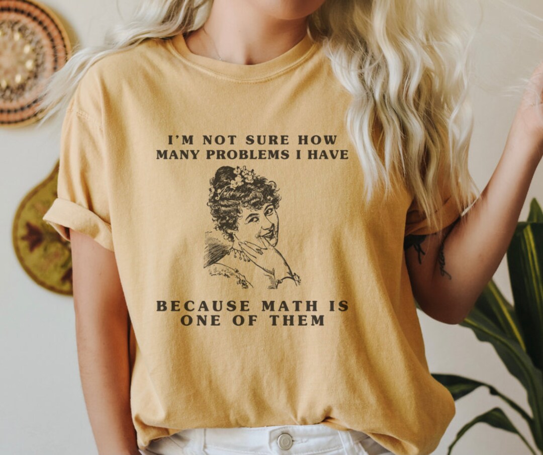 Girl Math Oversized Tee Ironic Shirt Comfortcolors Tee Instagram Shirt ...