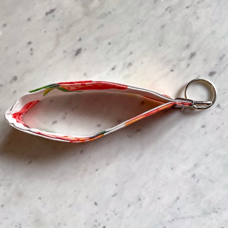 Wristlet Keychain Cute Keychain Hands-free Fabric 1 Wide Keychain ...