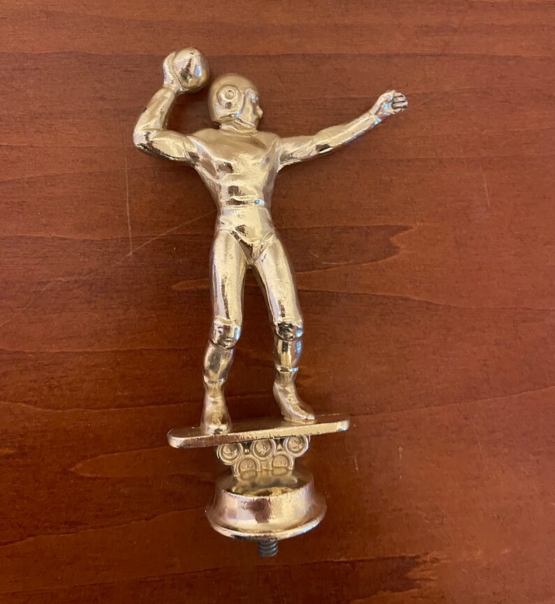 Vintage Metal Trophy Toppers Men's Sports Figures Made - Etsy