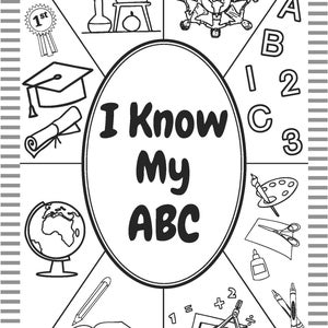 I Know My ABC Uppercase Printable PDF Book for Pre-school / Early ...
