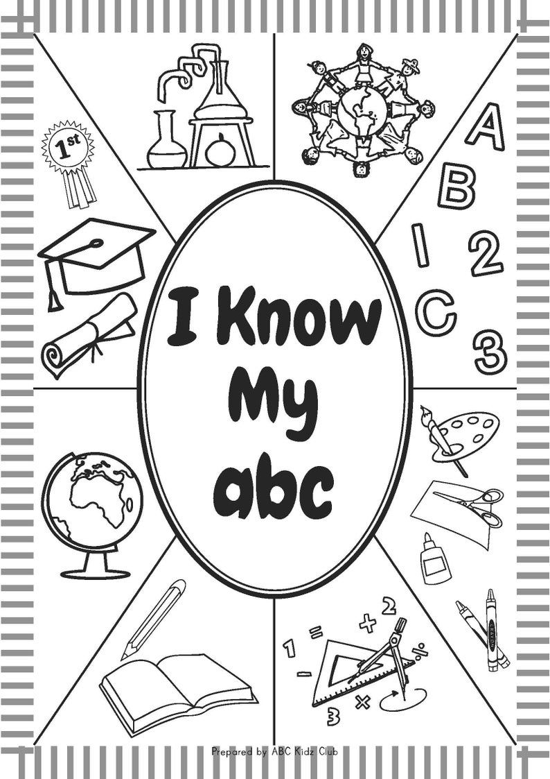 I Know My Abc Lowercase Printable PDF Book for Pre-school / Early ...