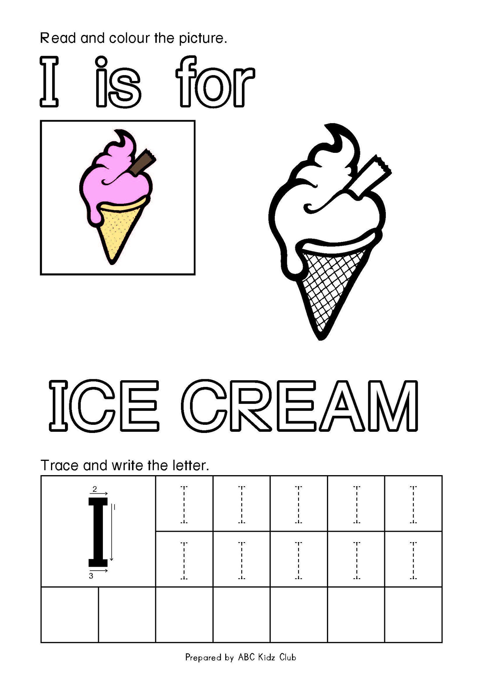 I Know My ABC Uppercase Printable PDF Book for Pre-school / Early ...