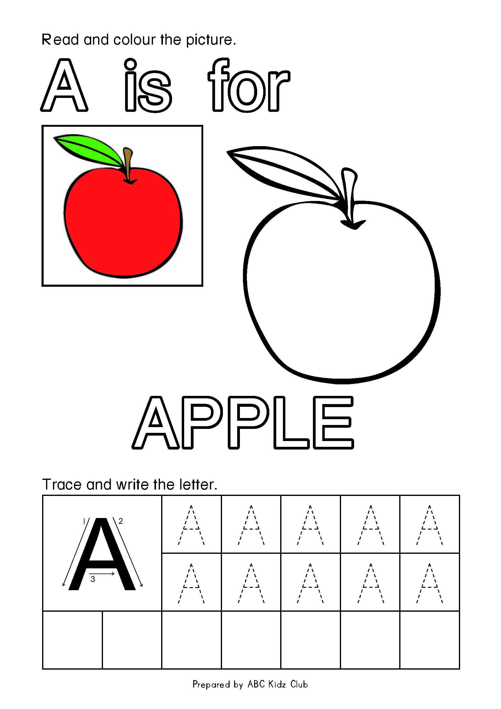 I Know My ABC Uppercase Printable PDF Book for Pre-school / Early ...
