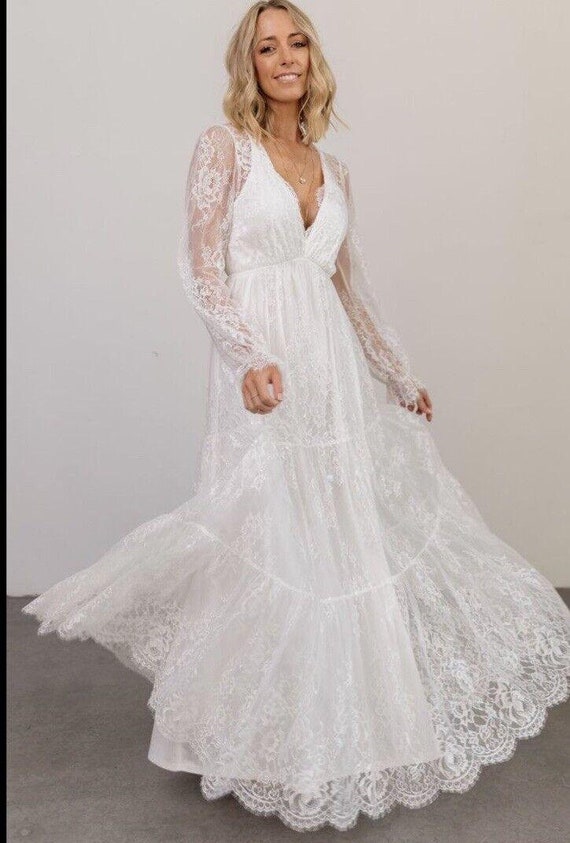 Baltic Born | Gloria White Lace Maxi Dress Sold Out … - Gem