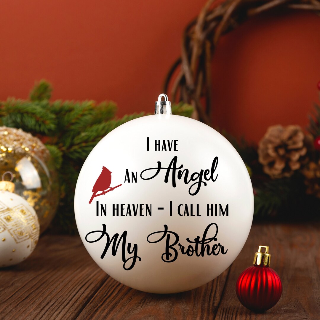 I Have an Angel in Heaven I Call Him My Brother Cardinal SVG PNG ...