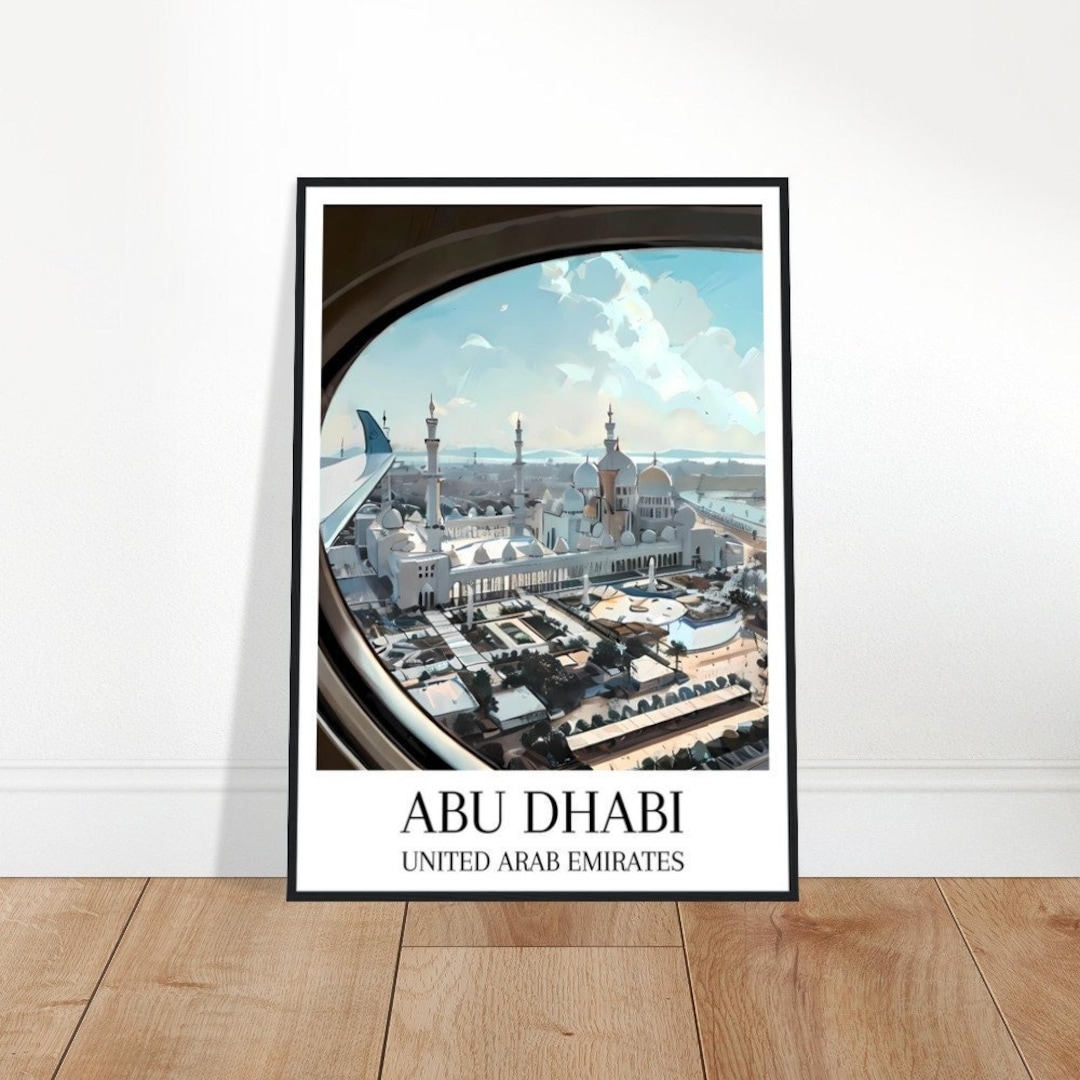 Abu Dhabi Premium Poster Made From Matte Paper With a Wooden Frame - Etsy