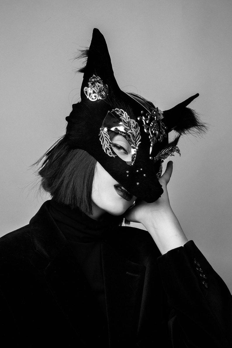 Wolf Mask, Werewolf Mask, Golden Wolf Mask, Face Mask, Half Face Mask ...