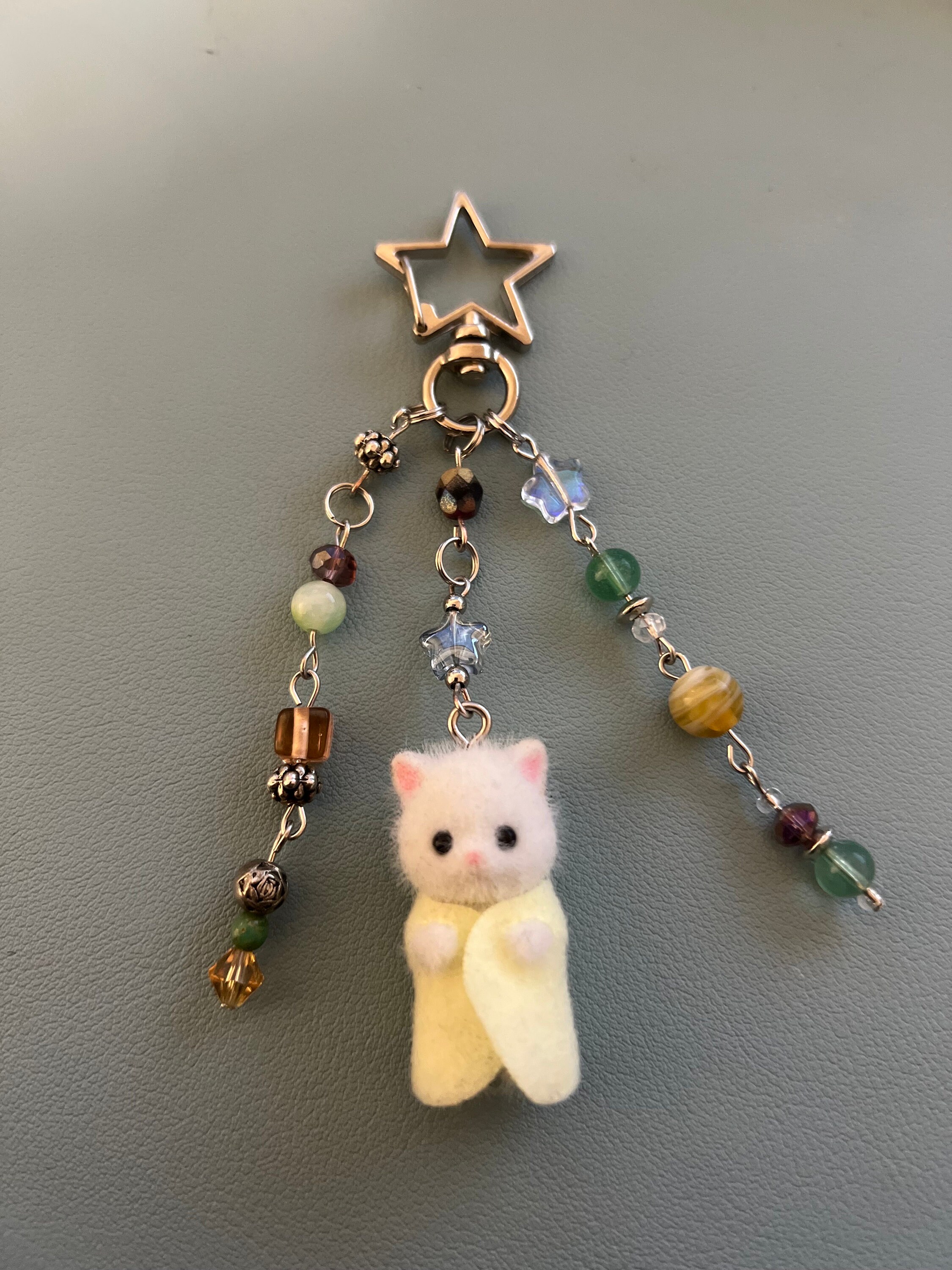 Calico Critter Persian Cat Keychain - Etsy