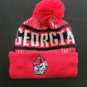 University of Georgia Bulldogs Beanie / Football Winter Hat Cap With ...