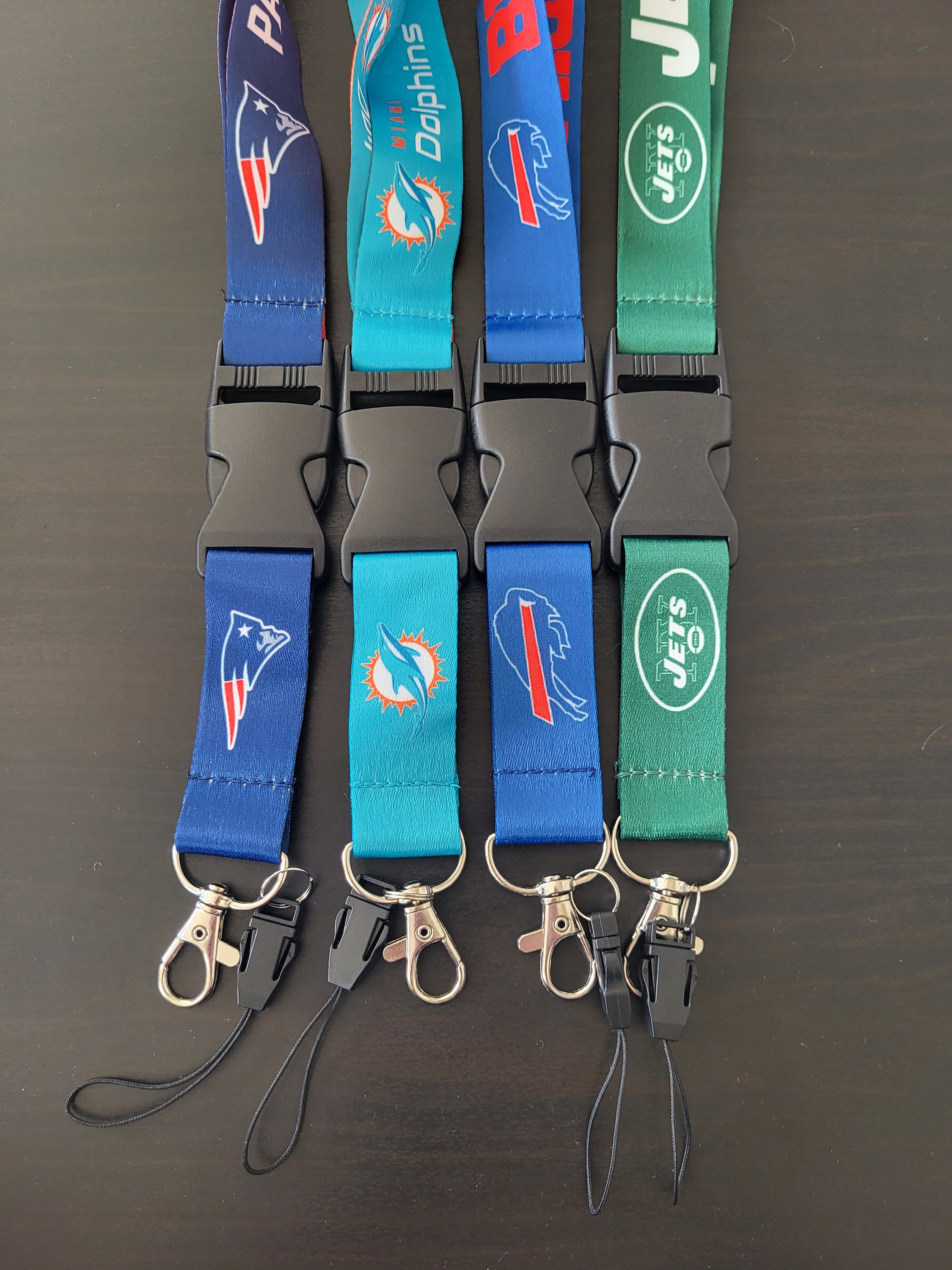 Pick Your Team / NFL Lanyard Keychain / Team Logo Dual Colored Brand ...