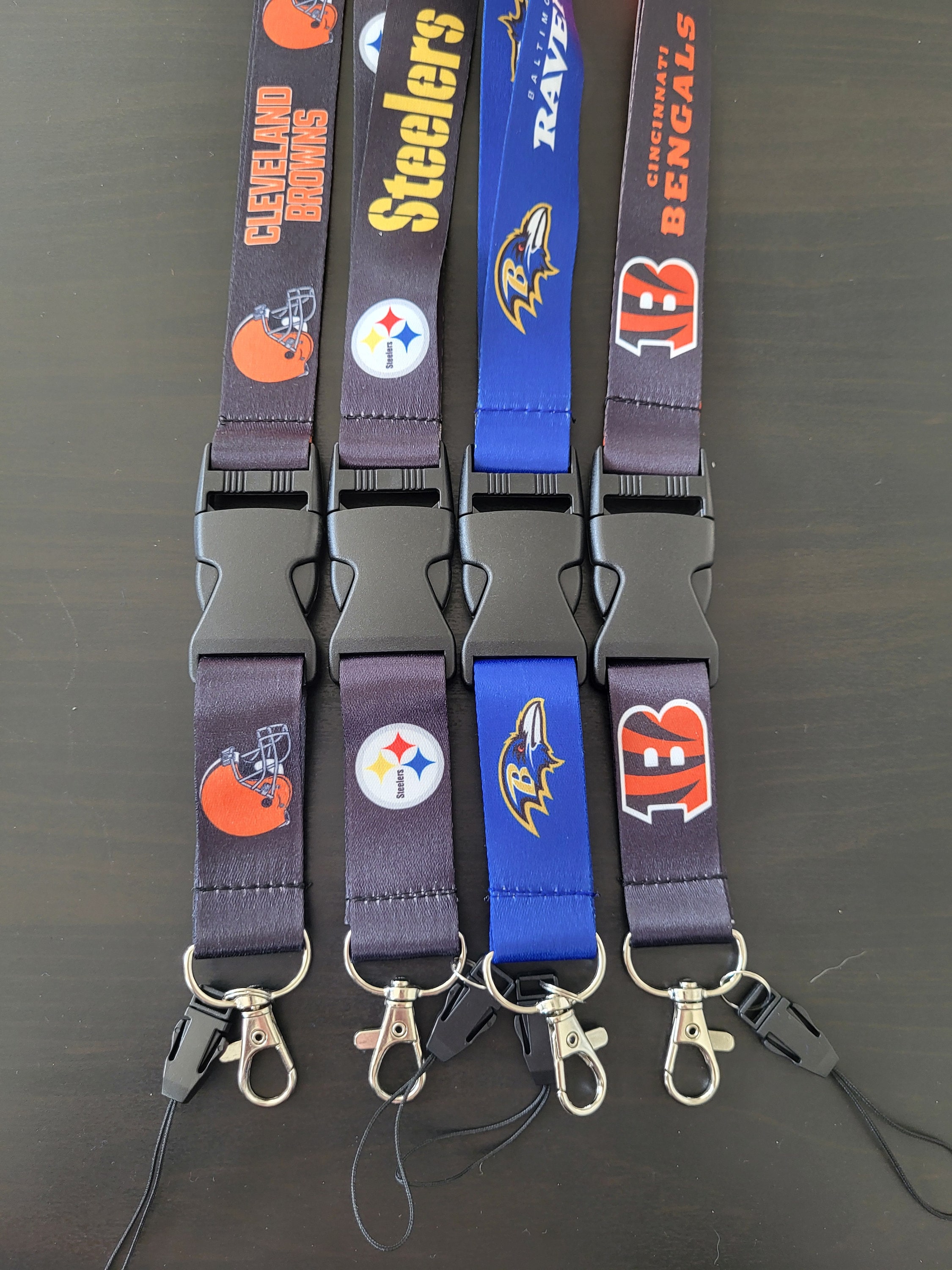 Pick Your Team / NFL Lanyard Keychain / Team Logo Dual Colored Brand ...