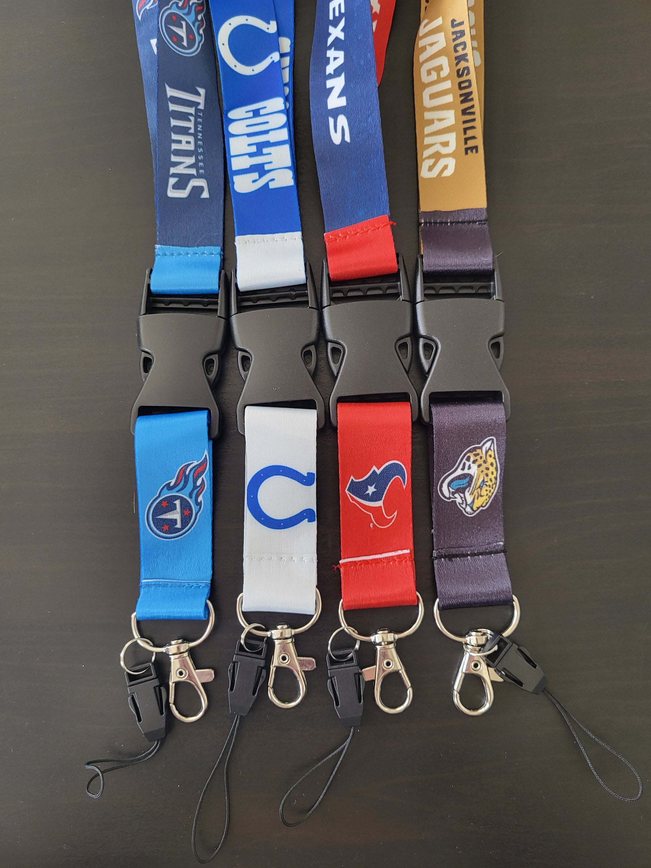 Pick Your Team / NFL Lanyard Keychain / Team Logo Dual Colored Brand ...