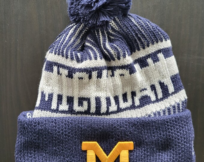 UM University of Michigan Wolverines Beanie / Football Winter Hat Cap ...