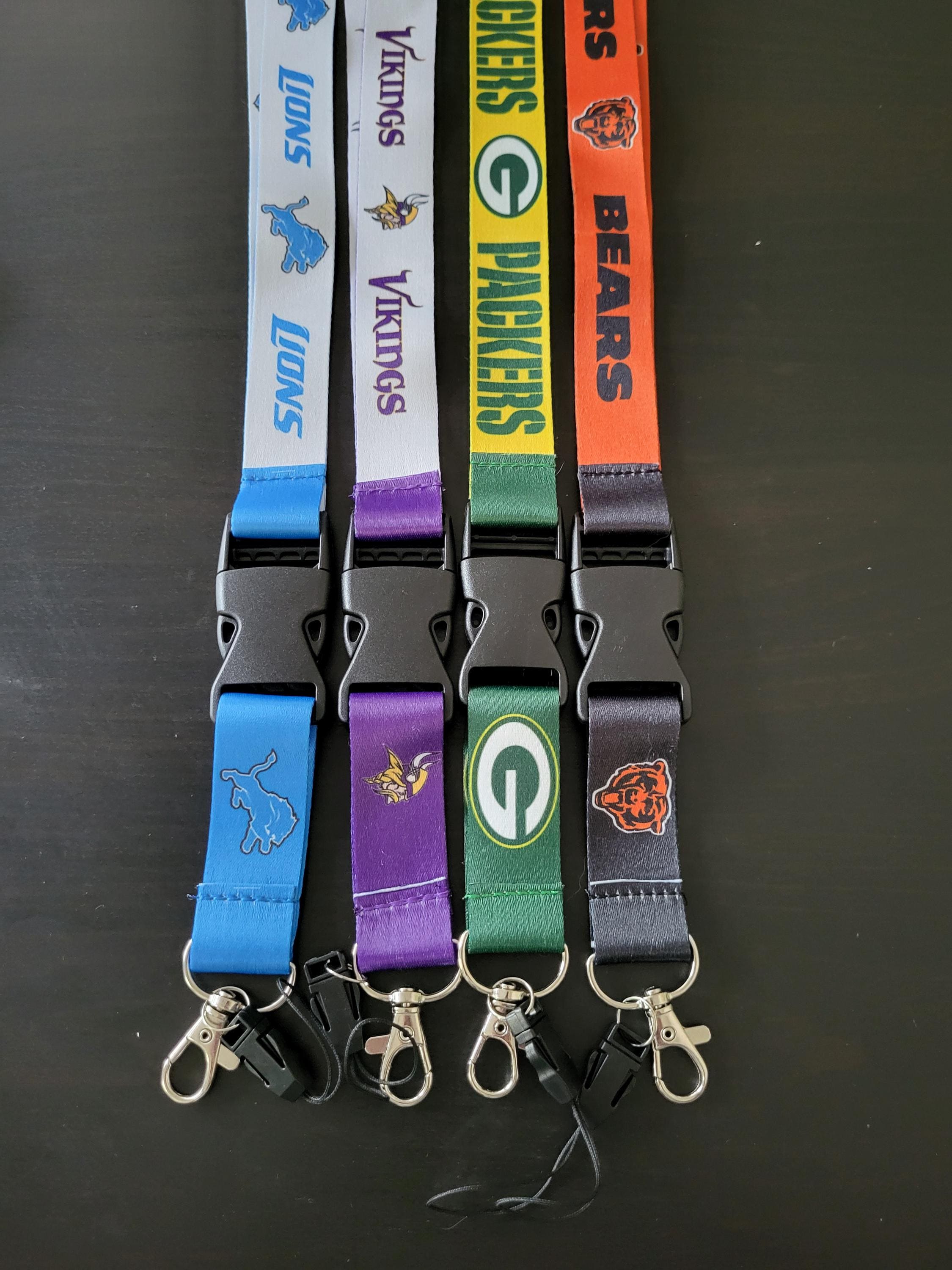 Football Team Lanyards / Professionally Made Dual Colored Detachable ...