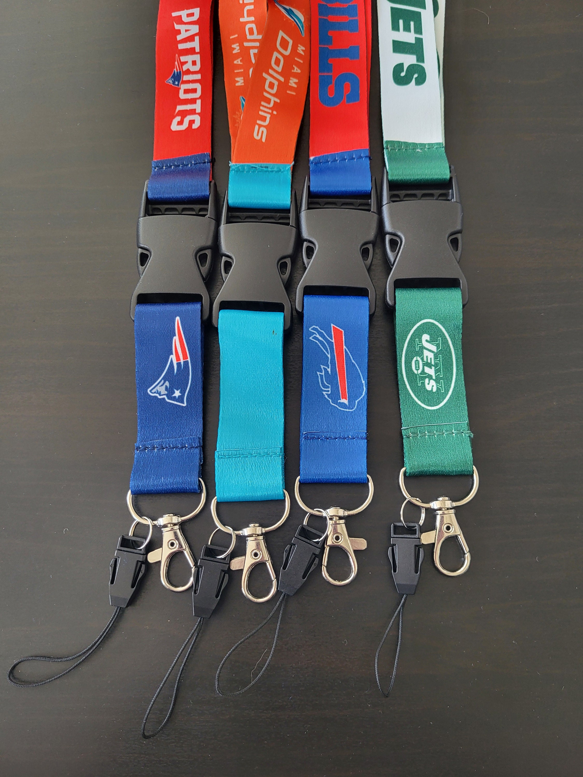 Pick Your Team / NFL Lanyard Keychain / Team Logo Dual Colored Brand ...
