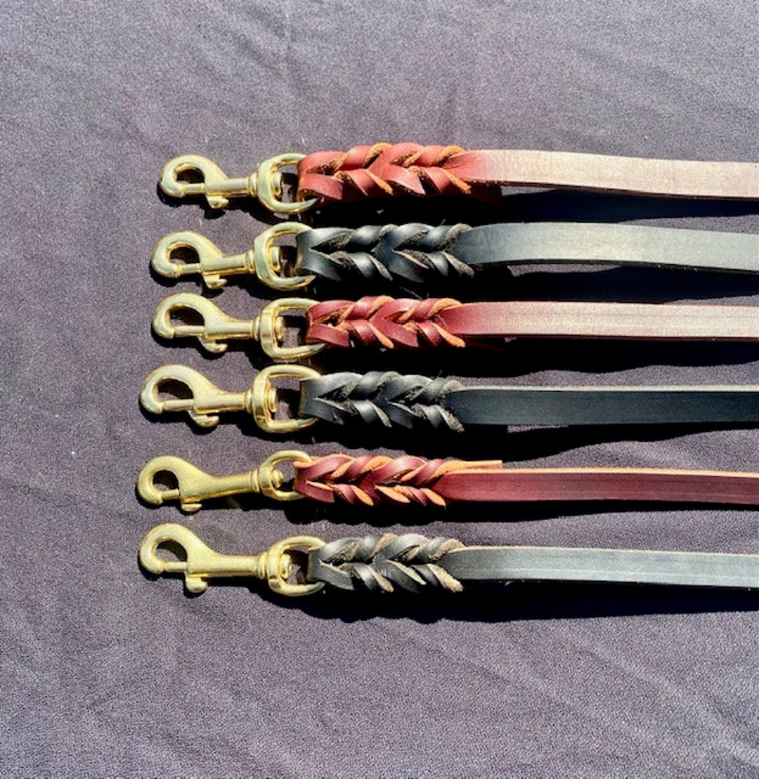 Handmade Latigo Leather Leashes - Etsy