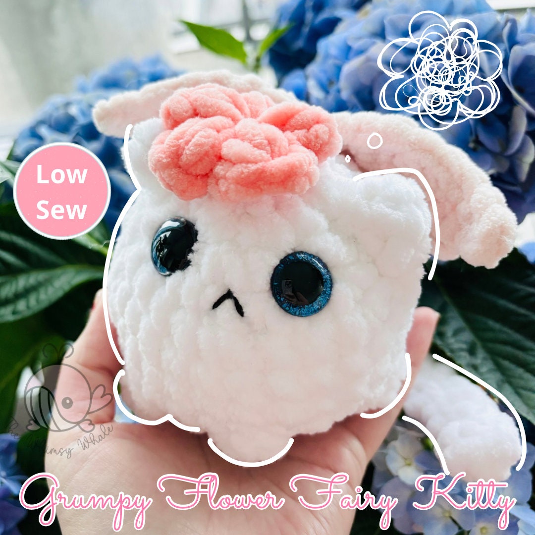 Grumpy Cat Flower Fairy Crochet Pattern, Digital Download, Cat Crochet ...