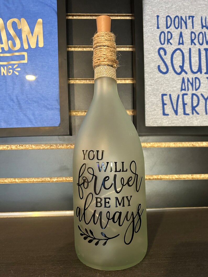 Wedding/ Anniversary Bottle - Etsy