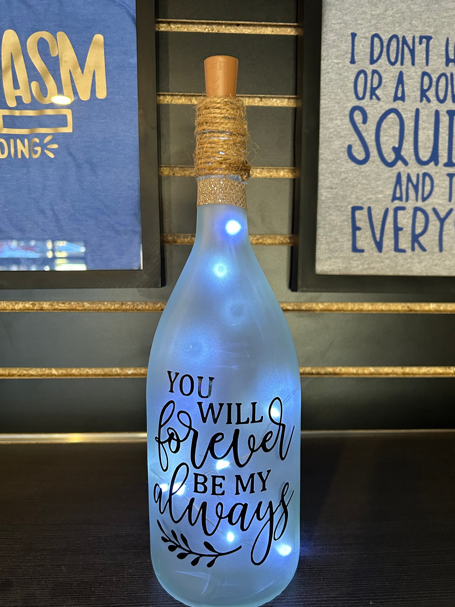 Wedding/ Anniversary Bottle - Etsy