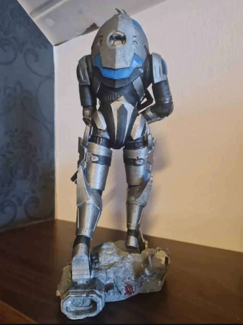 Garrus Vakarian Mass Effect 3D Printed and Hand Painted Figure, Gift ...